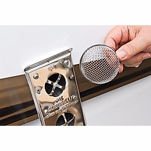 Camco Flying Insect Screen | Features a Heavy-Duty Stainless Steel Mesh Cover and Fits Most Duo-Therm and Suburban Furnace Vents (42141)