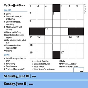 The New York Times Mini Crossword Page-A-Day Calendar for 2023: For Crossword Beginners and Puzzle Pros