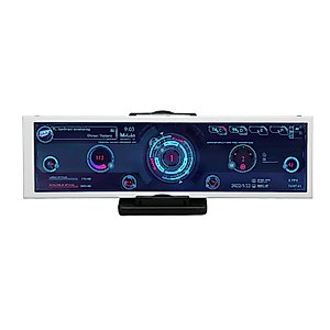 GOWENIC 8.8 Inch USB Mini Screen, AIDA64 PC CPU Data Monitor, Computer Temperature Display Micro USB Sub Screen Theme Editor Auto Off, for RasPi, for Linux