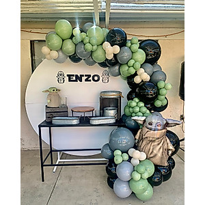 Baby Yo Theme Party Decoration Balloon Garland Set, Yo Birthday Party Supplies, Latex Balloons for Yo Theme Party Tropical Party Decorations Kids Baby Shower Birthday Party Supplies