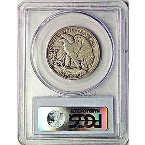 1938-D WALKING LIBERTY SILVER HALF DOLLAR -- F-12 PCGS