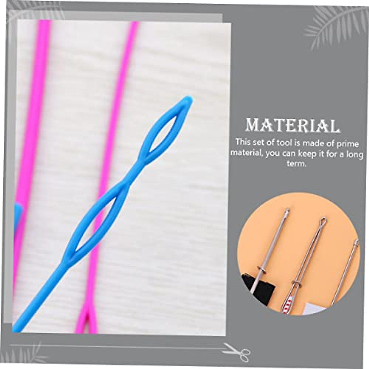 EXCEART 1 Set String Drawstring Sewing Tools Wire Guide DIY Knitting Tools Threader Auxiliary Threading Tool Thread Inserting Tool Set Belt Threader Embroidered Drawstring Thread