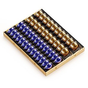 SpaceAid Coffee Pod Holder Drawer Organizer for Nespresso Vertuo Capsule, Bamboo Holder Tray Storage for Nespresso Vertuo, Compatible with 40 Big or 52 Small Vertuoline Pods (Drawer Insert)