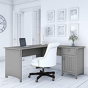 Bush Furniture Salinas Home Office Desk, Cape Cod Gray, 60W