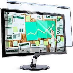 VINTEZ Universal Blue Light Blocking Screen Protector Panel for 26, 27 inch Diagonal LED PC Monitor Anti-UV Eye Protection Filter Film - Widescreen Monitor Frame Hanging Type (W 24.1" X H 15.1")