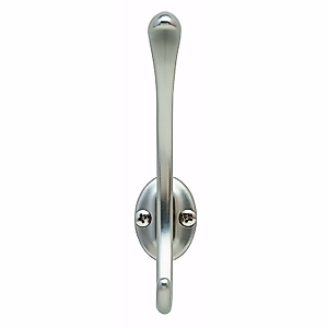 Amerock H55472S Contempory Coat and Hat Hook - Silver