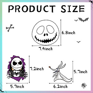 30PCS Nightmare Before Christmas Party Photo Booth Props with Stick,Nightmare Before Christmas Birthday Party Supplies,Party Selfie Props,Jack and Sally Halloween Backdrop Party Decorations.