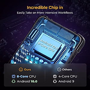 MUNBYN Rugged Android Tablet, 8" Heavy Duty Tablet Android 10, 700 nits Sunshine Readable, Military Waterproof Outdoors Industrial Tablet, IP67 MIL-STD-810G Handheld PC for Construction Marine Drone