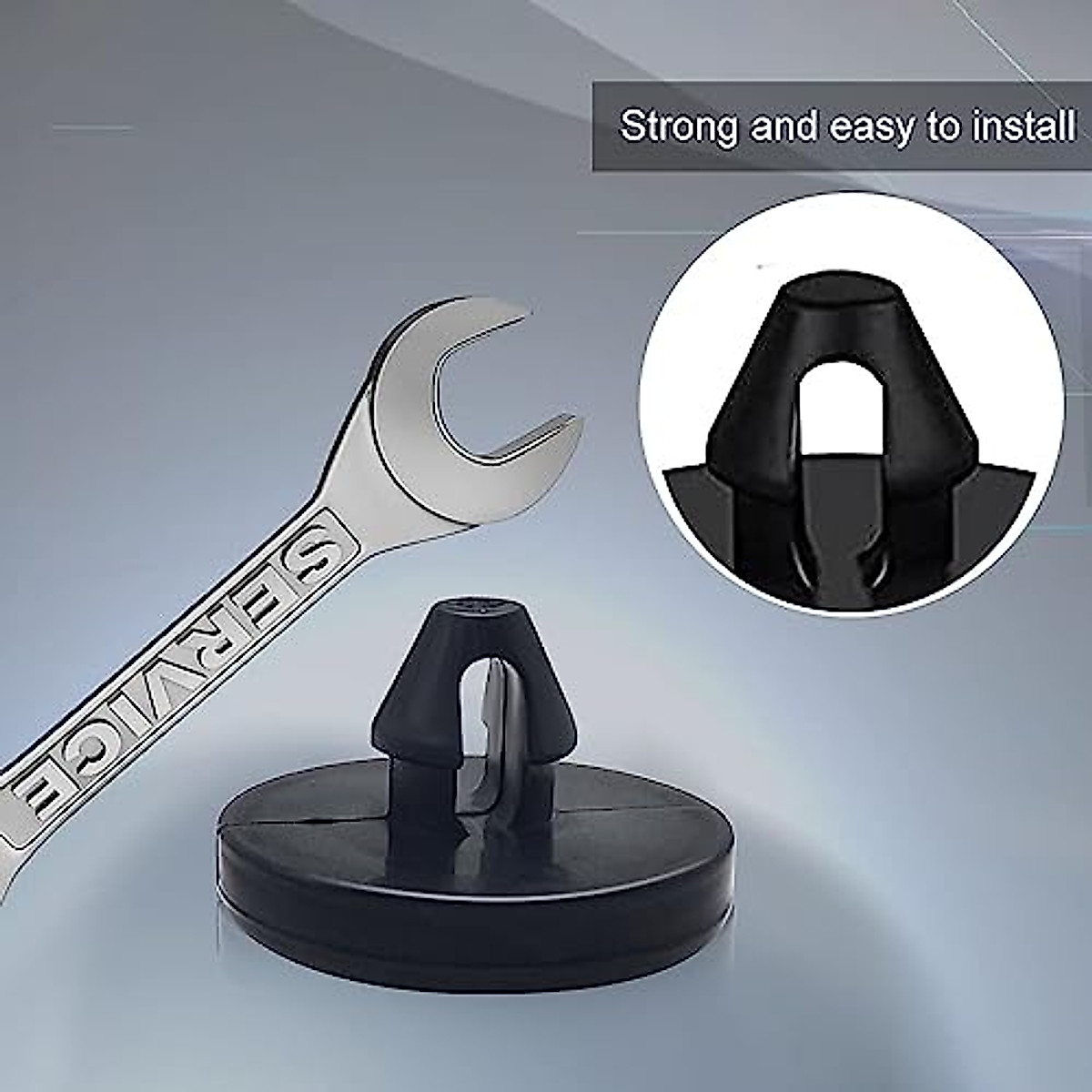 Ajxn 4 PCS Brake Switch Stopper Car Truck Auto Brake Pedal Pad Brake Light Switch Stopper Brake Switch Pad Clutch Pedal Stopper 90541-06036 (Black)