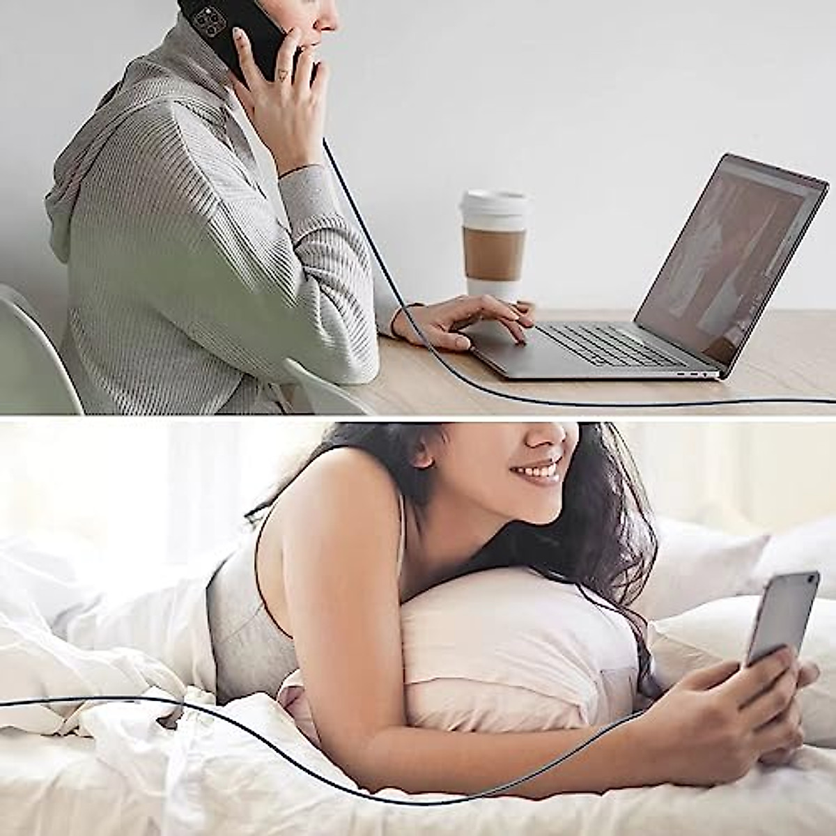 APCUWCQ Extra Long USB C Charger Cable 16.5ft/5M,PS5 Controller Cable,USB C Cable Braided for Samsung Galaxy S10/S9/S8 Plus,Note 10 9 8,PS5,LG V30 V20 G6 G5,Moto PS5 Controller,Box Series etc