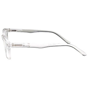 grinderPUNCH High Magnification Power Readers Slim Reading Glasses 4.00-6.00 Clear/4.00