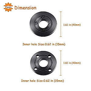 Angle Grinder Flange Nut 5/8 for compatible with Ryobi Inner Outer Flat Adapter Nut Replace 224399-1 193465-4 224568-4 9005BZ 9015B (6 Pack)