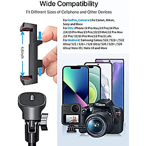 NEXBOOM Phone Tripod - 66" [Stable & Portable] Phone Tripod Stand with Remote, Travel Tripod Compatible with iPhone 14 Pro Max 13 12,Samsung S22/ Camera/GoPro/Video Recording