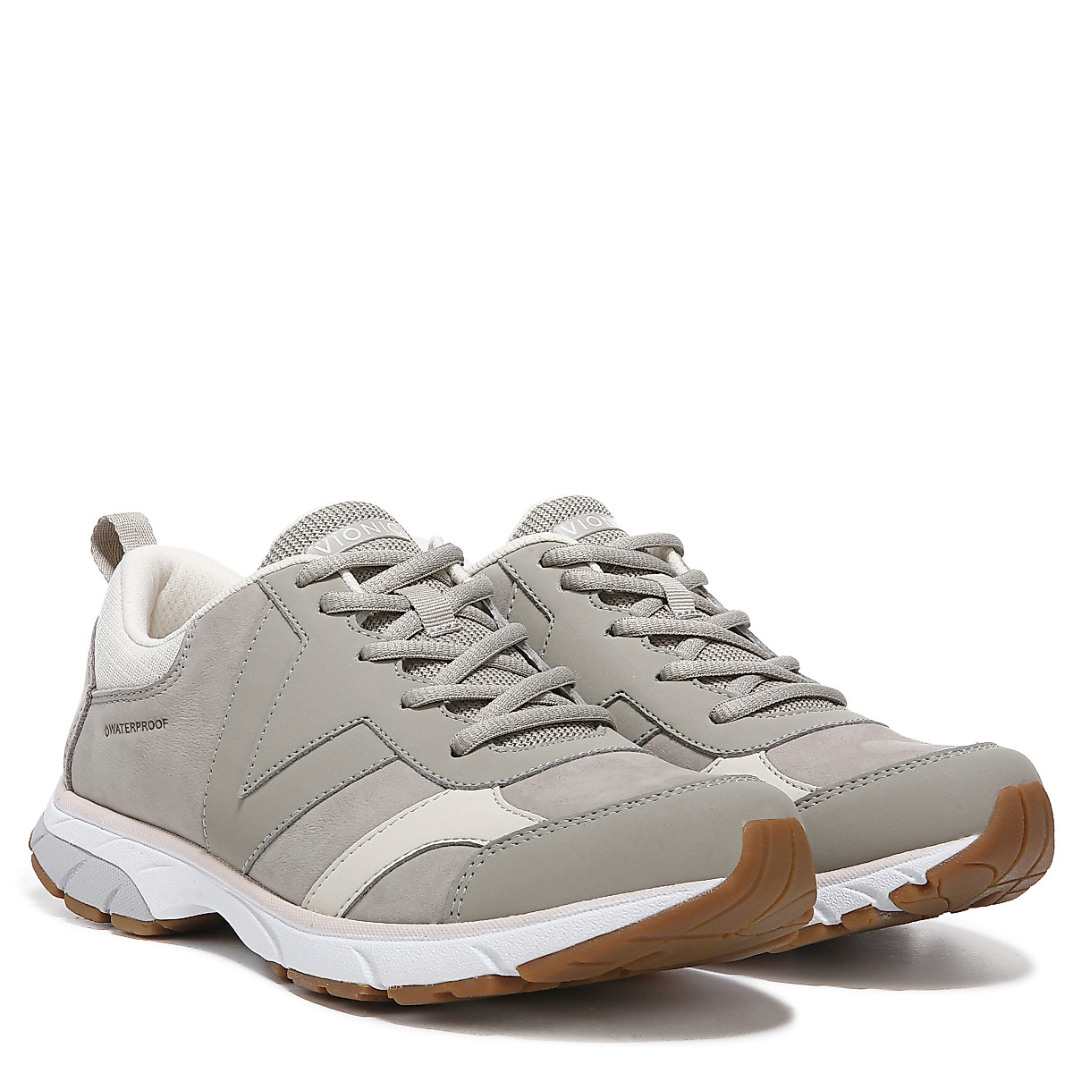 Vionic Zanny Women's Waterproof Walking Sneaker Dark Taupe - 8 Medium