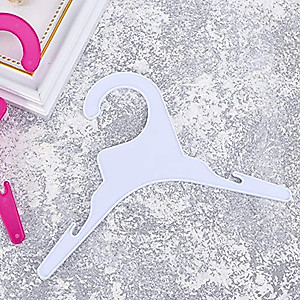 ULTECHNOVO 12pcs Dog Clothing Size Mini Rosy Cat Plastic Rosy, Skid Clothes, Hangers, Pet Supplies Anti-Skid Babies Apparel Puppy Kitten Rack Hanger Practical Hangers Accessories Small Kids