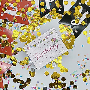 Three Foot Cat Lovely Pop up Confetti Gift Box 7.28x5.51x4.33 inches, Birthday Surprise Confetti Gift Box Surprise Mischievous Box for Kids,Girl, Party Any Occasion