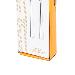 Thomas P501348 2-Piece Kitchen Dining Serving Cutlery Set, Stainless Steel, Includes Large Fork and Spoon, Easy Grip Handles, Ideal for Serving Salad, Pasta, Vegetables, Sharing Dishes