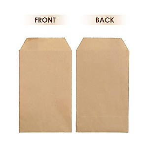 Lautechco 150 Pack Small Paper Bags, Mini Brown Cookie Bags, Tiny Kraft Paper Treat Gift Bags for Sandwich, Snacks, Candy, Popcorn, Party Favor Bags 5.3x3.5 Inches
