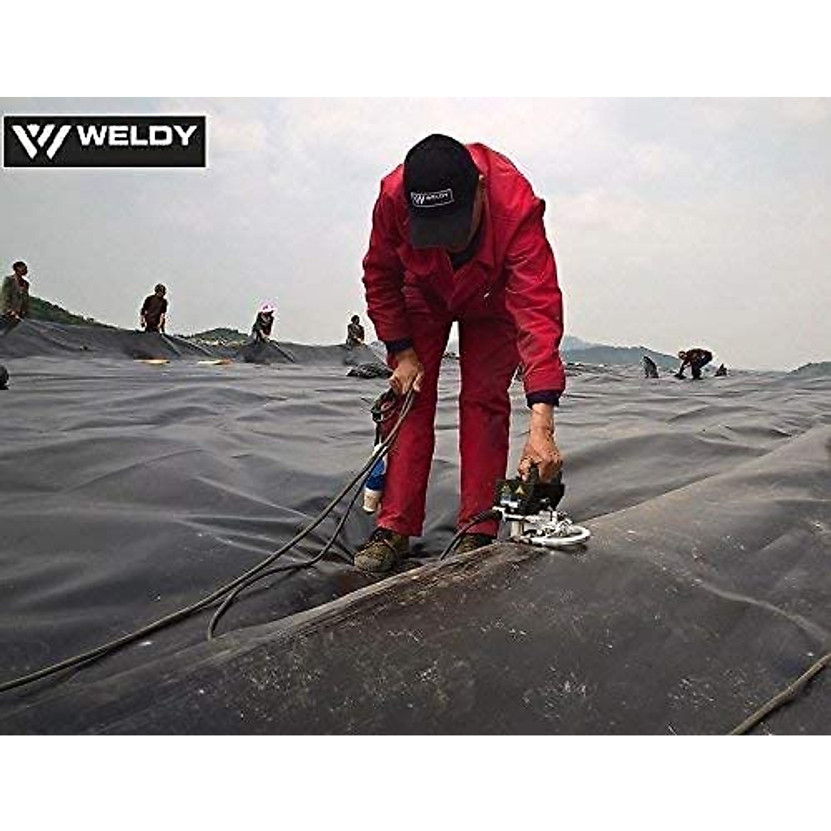 WELDY Plastic Membrane Hot Wedge Welder Welding Machine High Powerful Waterproof Membrane Hot Wedge Welder