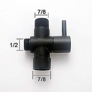 Gaosin Matte Black Handheld Bidet Sprayer Diaper Shattaf Douche Complete Bidet Set with 7/8 T-Adapter for Toilet Bathroom