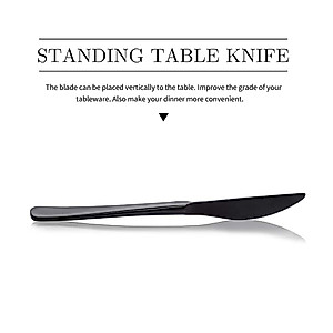 Baikai Heavy-duty Dinerware Silverware Set, 20 Pieces Black Flatware Cultery Sets, Stainless Steel Kitchen Utensils Service for 4