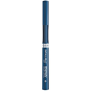 L’Oréal Paris Cosmetics Paris Makeup Infallible Grip Precision Felt Eyeliner, Smudge Resistant, Long Lasting Waterproof Eyeliner, Blue, Blue, 0.03 fl oz