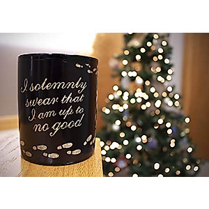 Morphing Mugs Harry Potter - Marauders Map - I Solemnly Swear – 16 oz Large Ceramic Heat Sensitive Clue Mug – Full image revealed when HOT liquid is added
