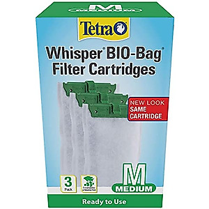 Tetra Whisper Bio-Bag Disposable Cartridges, Aquarium Filter Cartridges, 3 Count