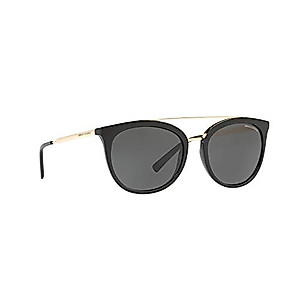 A|X ARMANI EXCHANGE Women's Ax4068s Round Sunglasses, Black/Grey, 55 mm