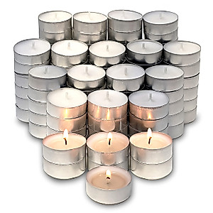 Hyoola Tea Lights Candles - 200 Bulk Candles Pack - Tea Candles Unscented- European Made Tealight Candles