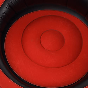 ASHATA Inflatable Leisure Sofa, Simple Sofa Flocking Couch, Inflatable Chair Ergonomic Design Air Chaise Lounge Portable Blow Up Sofa, for Room Balcony Garden Terrace (Red)