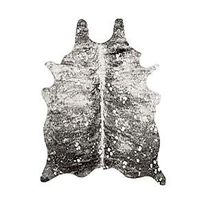 nuLOOM Bravo Spotted Faux Cowhide Area Rug, 5' x 6' 7", Grey