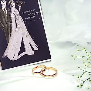 Clintons: Figurative Couple Brother & Sister In Law Wedding Card 11x15cm
