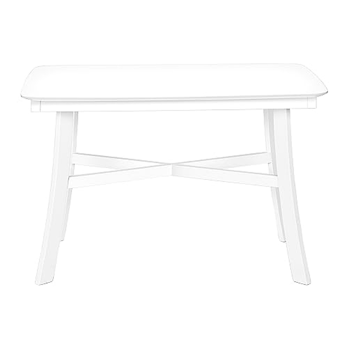 Monarch Specialties 1323, 48" Rectangular, Small, Kitchen, Room, White, Wood Legs Dining Table-36"X 48" Veneer Top, 47.25" L x 35.5" W x 29.5" H