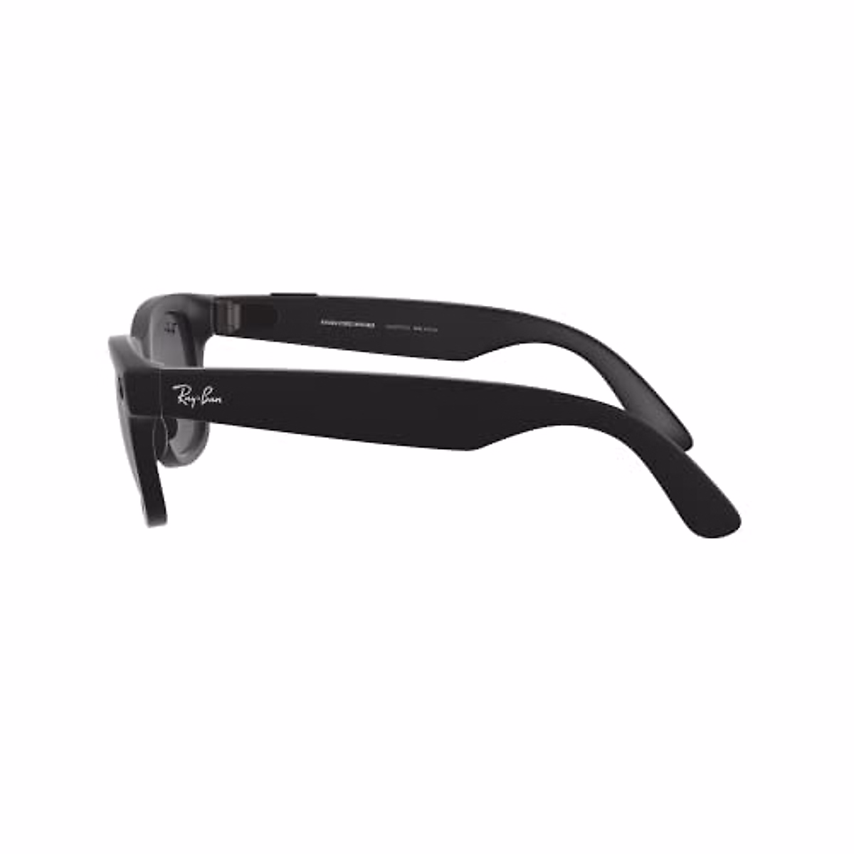 Ray-Ban Stories | Wayfarer Square Smart Glasses, Matte Black/Dark Grey, 50 mm