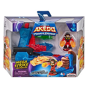 Legends of Akedo Powerstorm Mega Strike Controller with Elemental Punch Action |Turbo Chux Action Figure | Amazon Exclusive