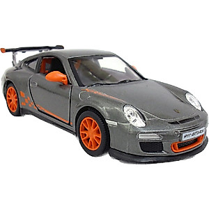KiNSMART Porsche 911 GT3 RS Grey 1:36 Scale 5" Die Cast Model Toy Super Sports Car