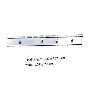 Hohopeti 1pc Screwdriver Holder Wall Mount Clothes Mounted Organizer Wall Mount Tool Garage Wall Tool Mounted Clothes Rack Wrench Rack Hand Tool Rack Bolts Silver Steel Galvanized