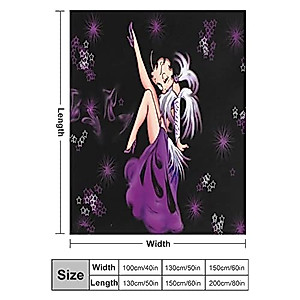 Cute Super-Soft Blanket Flannel Throw Blankets Home Sofa Bed Couch Living Room Blanket for All Season 50"X40"