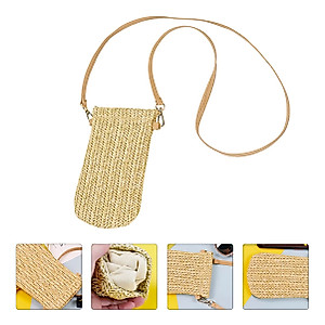 Gatuida Crossbody Purse 2 Pcs Cell Phone Shoulder Bag Travel Clip Messenger Pp Grass Cross Body Purse Small