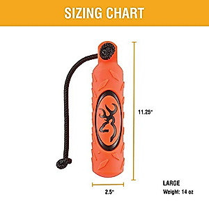 Browning Vinyl Training Dummy Hunting Dog Training Dummy, Vinyl, Orange, Large (Pack of 1)