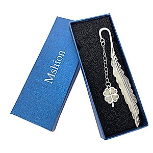 Metal Bookmarks with Chain,Unique Glow in The Dark Bookmark,Inspirational Book Markers for Book Lovers Delicate Gifts