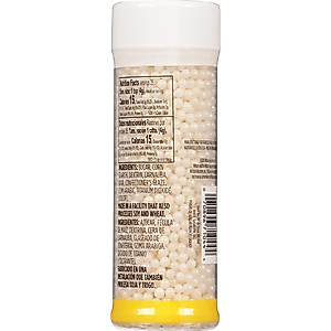 Wilton Sugar Pearls, White, 5 Oz, Non Toxic