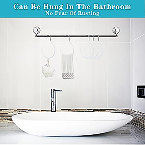 Aemygo Scarf Ring Hangers, 15 Pcs Non-Slip Belt Rack Tie Hanging Hooks Closet Accessories Scarf Organizer Storage Holders for Ties Scarves Belts Tank Tops Pashminas (White)