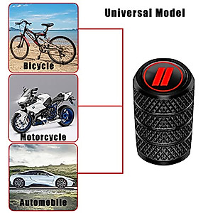 4PCS Car Tire Valve Caps for Dodge Challenger Charger SRT Avenger Dakota RAM,Anti-Rust Anti Dust Valve Stem Cover,Universal for Cars Trucks Motorcycles and Bikes