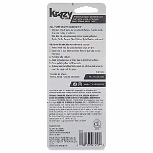 Krazy Glue Precision Tip Glue, Clear 12 Count