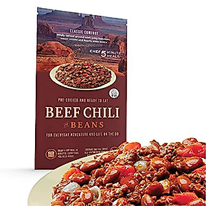 Chef 5 Minute Meals Beef Chili with Beans Self-Heating Backpack Meal