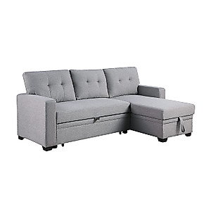 Devion Furniture DVV-5012 Sofabed, Light Gray