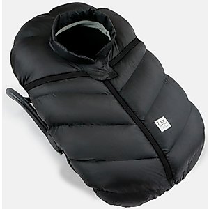 7AM Infant Car Seat Cover - Winter Puffy Cover with Center Zipper for Baby Boys & Girls, Lightweight, Windproof & Water-Repllent Outer Shell, Universal Fit for Infant Car Seat | (0-12M)