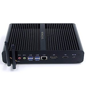KINGDEL NC860 Fanless Mini PC, Powerful Nettop Computer, Intel i7-8550U 8th Gen. 4 Cores CPU, 16GB DDR4 RAM, 512GB SSD, 4K 4096x2304, HD Port, DP, Metal Case, W-11 Pro